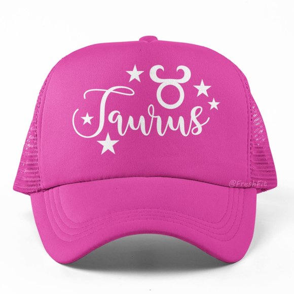 Astrology Collection | Accessories | Taurus Script Stars Zodiac Pink ...